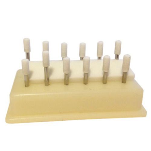 House Brand CY1 FG White Mounted Stone, 12/Pk. Flat end cone/short ...