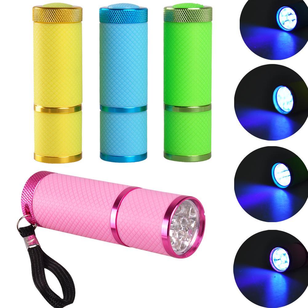 Nail Dryer Mini LED Flashlight UV Lamp Portable For Nail Gel Fast Dry ...