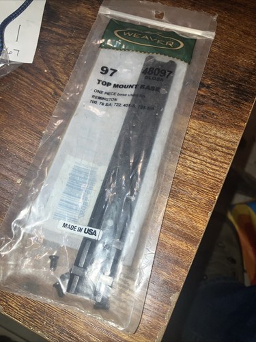 Weaver Model #97 Detachable Top Mount 1 Piece Base Remington 700 SA ...