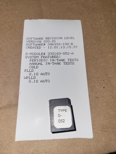 Veeder-Root/Gilbarco 330160-052 CSLD /Plld 0.1/Wplld 0.1/Annl /Periodic ...