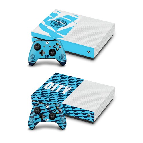 MANCHESTER CITY MAN CITY FC LOGO ART VINYL SKIN FOR ONE S CONSOLE ...