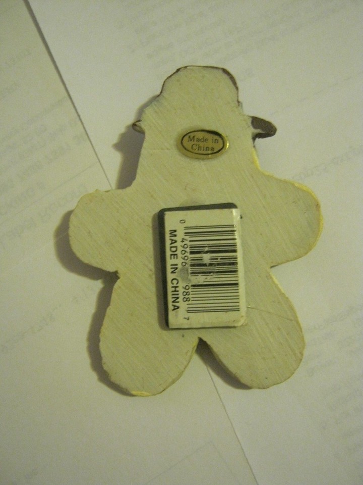 Gingerbread Man Refrigerator Magnet, Ceramic (002-3) | eBay