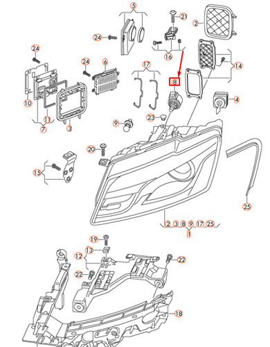NEW AUDI Q5 8R HEADLIGHT RANGE CONTROL MOTOR 8R0941293 OEM | eBay