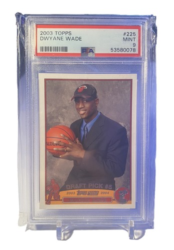 DWYANE WADE 2003 TOPPS RC PSA 9 #225 ROOKIE MIAMI HEAT MVP HOF THE ...
