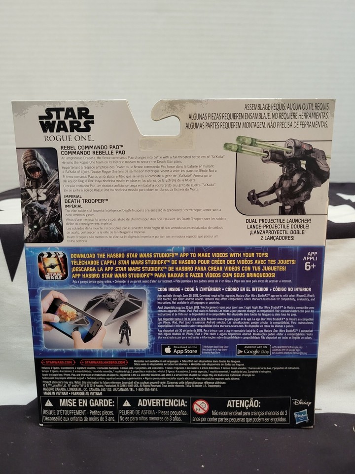 Rebel Commando Pao Imperial Death Trooper STAR WARS Rogue One NEW MIB ...