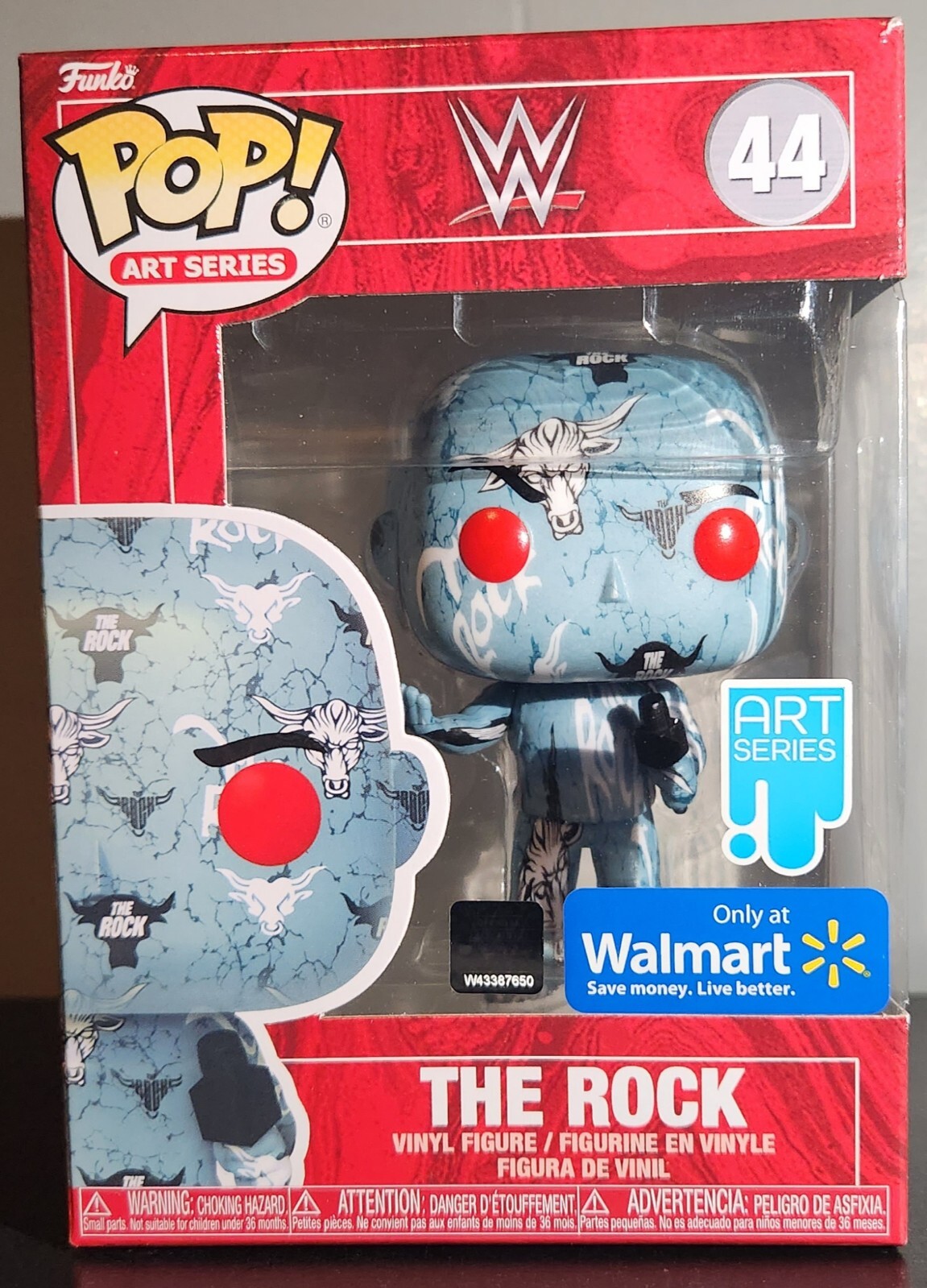 Funko POP! - The Rock - 44 - Dwayne Johnson WWE - Art Series - Walmart ...