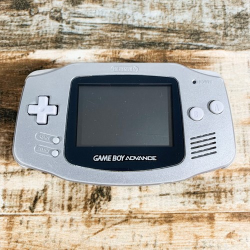 Nintendo Game Boy Advance Silver Handheld Console Model AGB-001 ...