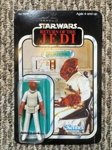 Vintage Original Star Wars Return of the Jedi ADMIRAL ACKBAR MOC 65 ...
