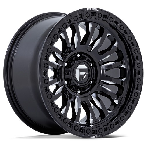 4-New 20" Fuel FC857 Rincon Wheels 20x9 8x170 1 Black Milled Rims 125.1 ...