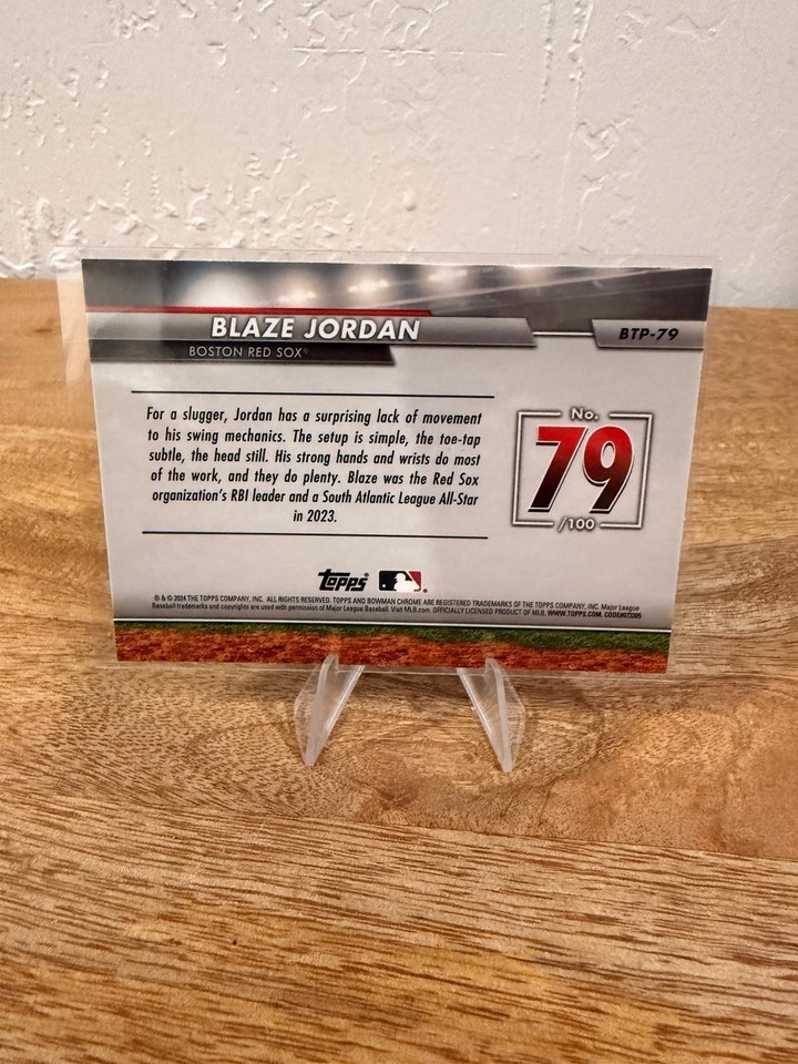 2024 Bowman - Bowman Scouts Top 100 Blaze Jordan #BTP-79 (RC) | eBay