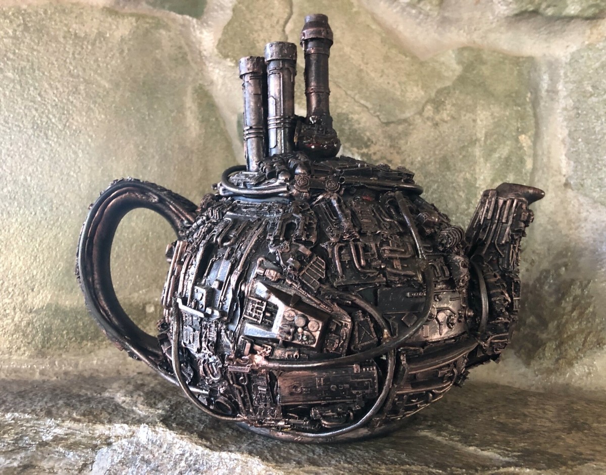 Ceramic Steampunk Teapot