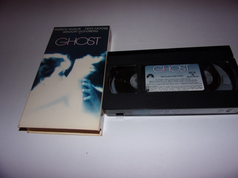 Ghost (VHS, 1991) Patrick Swayze, Demi Moore, Whoopi Goldberg ...