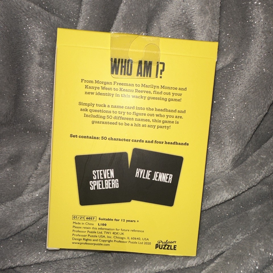 Professor Puzzle - Who Am I ? Quiz Card Game Suitable for 12+ New | eBay