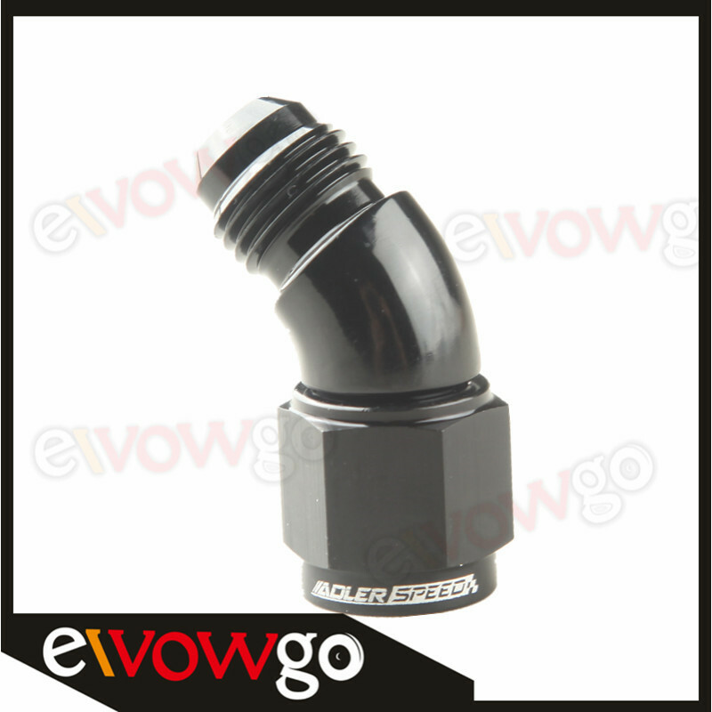 45 Degree AN-4 4AN Female To AN4 -4AN Male Full Flow Adapter Fitting ...