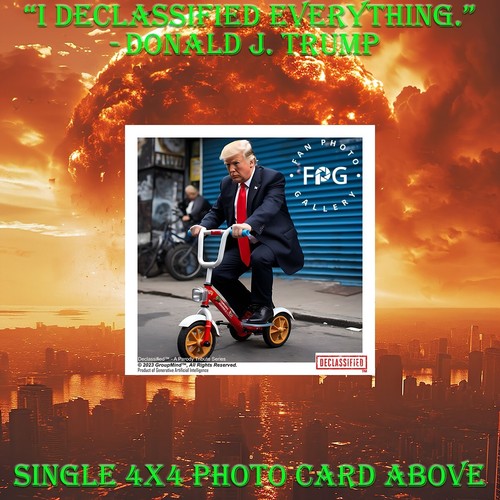1 DONALD TRUMP PHOTO PRO KAMALA HARRIS PHOTO -4"x4" CARD LIMITED ED | eBay