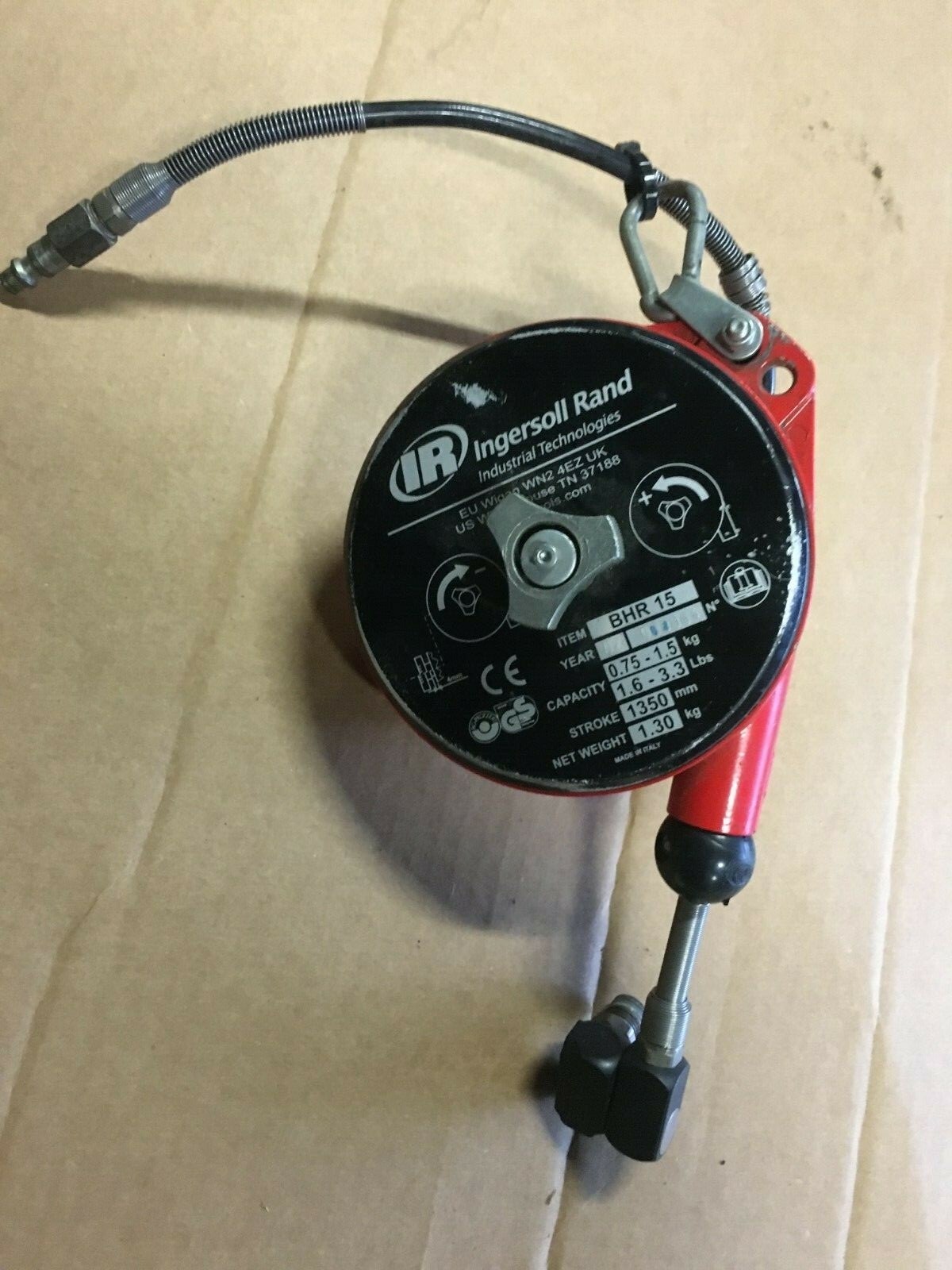 Ingersoll Rand BHR-15 Air Hose Tool Balancer Retractor Auto Rewind ...