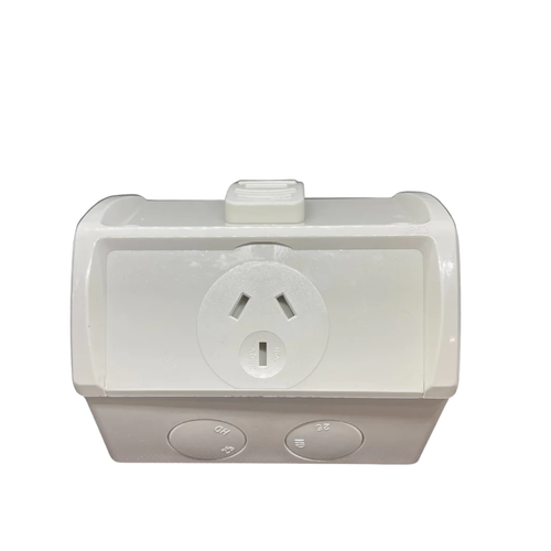 10A 250V IP53 Single Outdoor Weatherproof Switched PowerPoint GPO ...