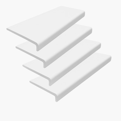 White UPVC Window Sill Cover 1.5m 4 Pack – Plastic Capping Board 100 ...
