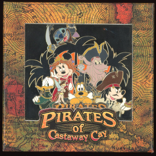 DCL Disney Cruise Line Pirates of Castaway Cay Stitch Donald LE 300 Pin ...