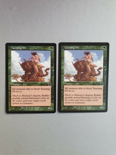 Taunting Elf x2, MTG Urza's Destiny (1999), Common Green Creature VNM ...