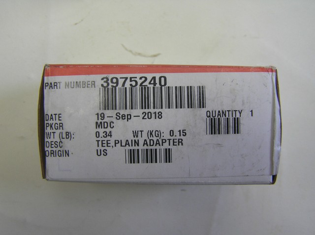 3975240 Genuine Cummins Plain Adapter Tee for sale online | eBay