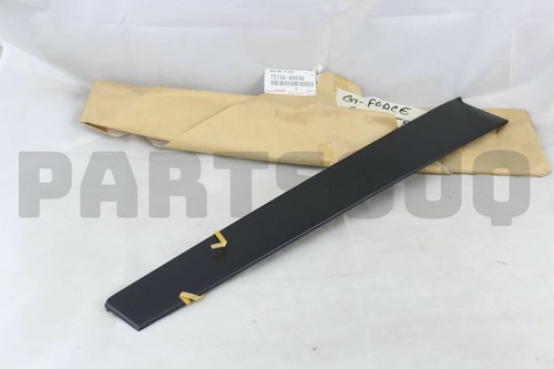 7575660030 Genuine Toyota MOULDING, FRONT DOOR WINDOW FRAME, REAR LH ...