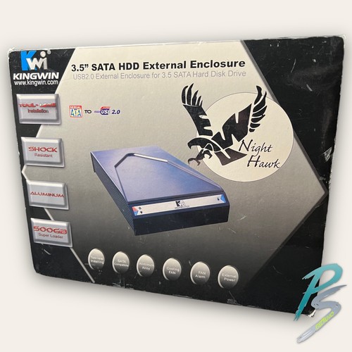 Kingwin Night Hawk External Hard Drive Enclosure-3.5" SATA HDD, SATA to ...