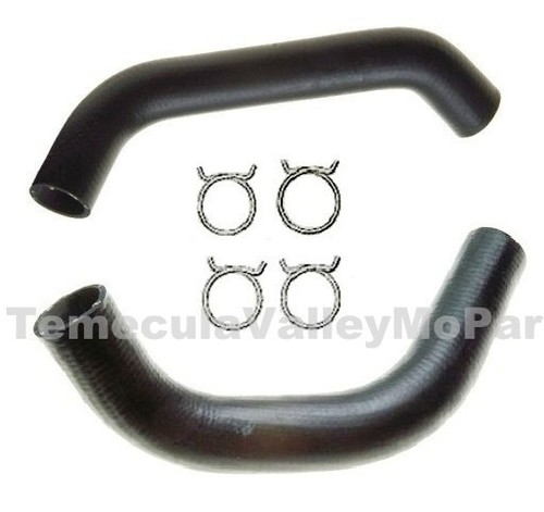 Molded Radiator Hoses with OE-Style Clamps for 1965-1966 MoPar C-Body ...