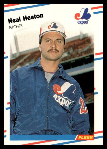 1988 Fleer #185 Neal Heaton Montreal Expos Baseball Card | eBay