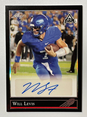 WILL LEVIS 2021 Leaf Memories Silver Rookie/Auto/Autograph /5 SSP #BG ...
