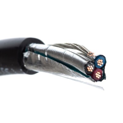 250' 18/3 Shielded VNTC Tray Cable TFN/PVC Power Control Wire Black ...