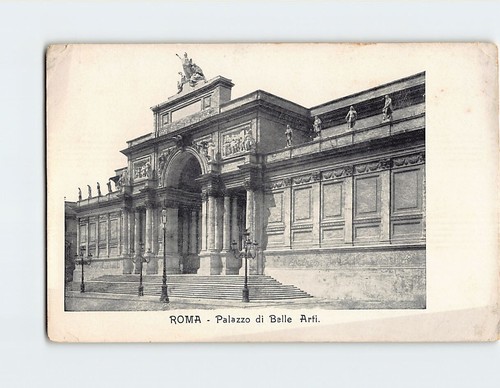 Postcard Palazzo di Belle Arti, Rome, Italy | eBay