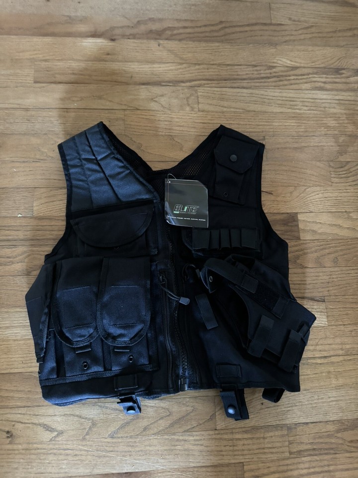 elite survival systems Holster Vest Black | eBay