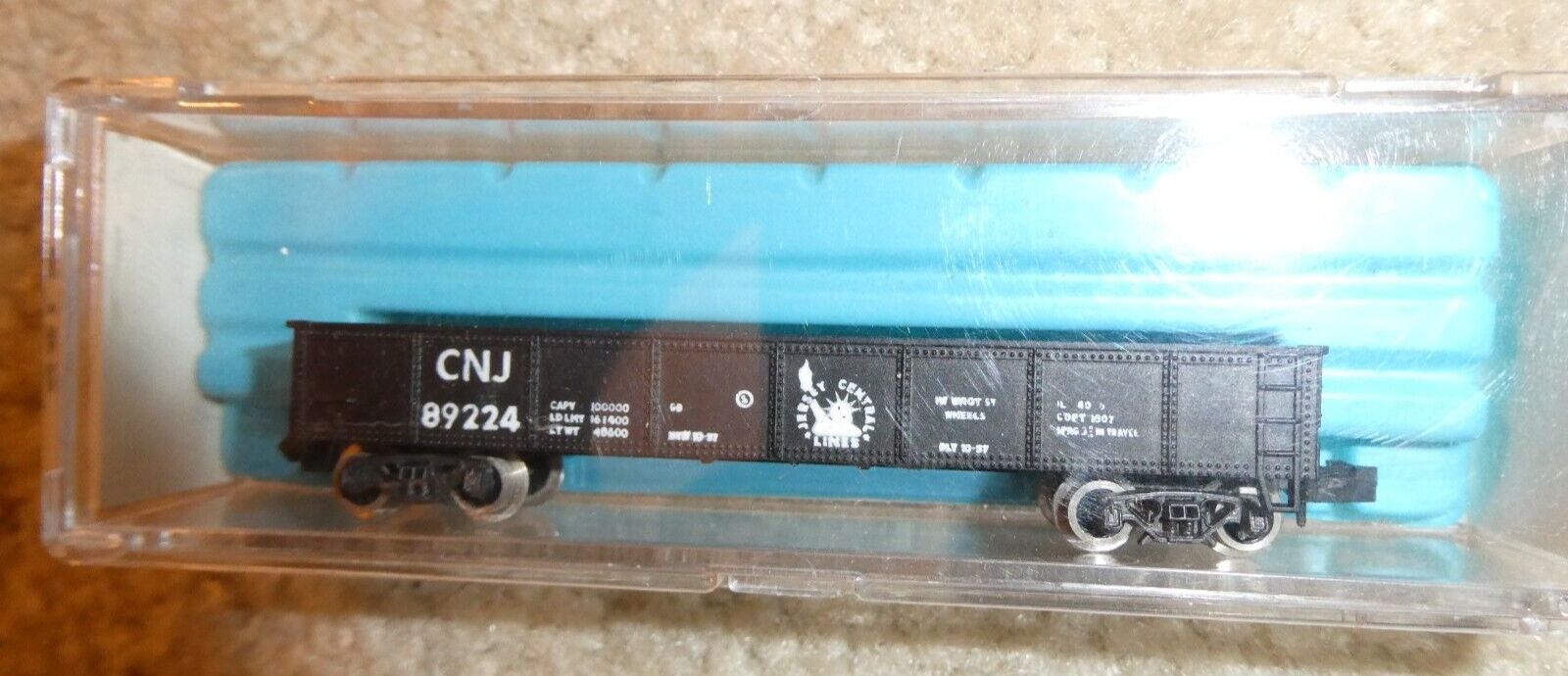 Atlas N Scale CNJ Jersey Black Gondola Car 2403 MIB | eBay