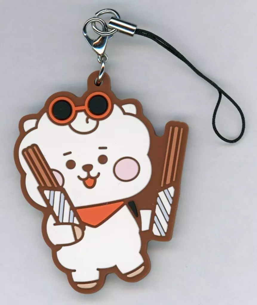 BT21 RJ Jin Rubber Mascot Keychain MerryLand Rally Game Prize Charm | eBay