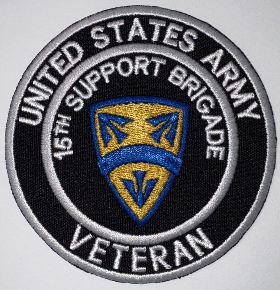 US Army 15th Support Brigade Veteran Patch Hook & Iron-On Repro New ...