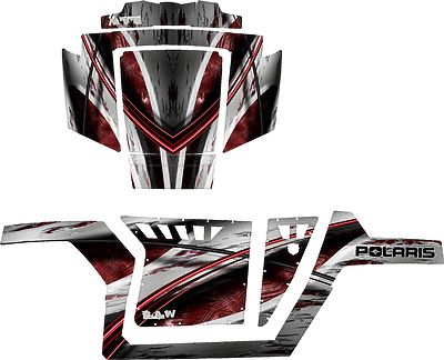 RACING DECALS GRAPHICS KIT 2007-2010 POLARIS RANGER RZR 800 wrap ...