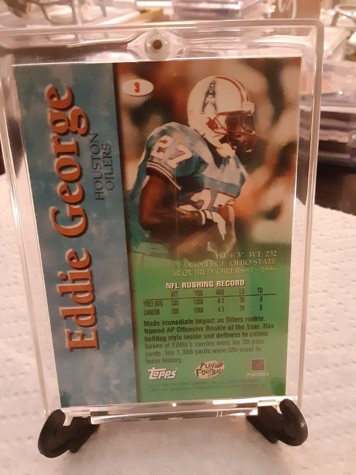 1997 TOPPS EDDIE GEORGE AUTOGRAPH ISSUE AUTO SSP OILERS | eBay