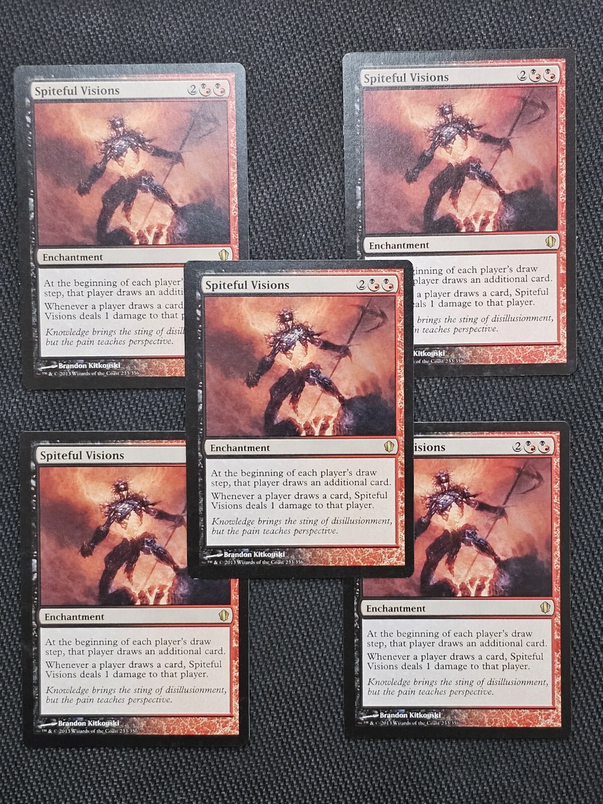 MTG Magic the Gathering Spiteful Visions (233/357) Commander 2013 LP x1 ...