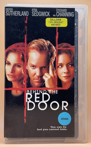 Behind the Red Door VHS 2001 Kiefer Sutherland Cut Box **Buy 2 Get 1 ...