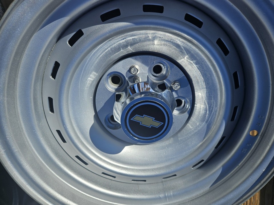 🔥🔥Set/4 Chevy 15 x7 C10 Silverado Rally Rims Wheels Truck Square Body ...