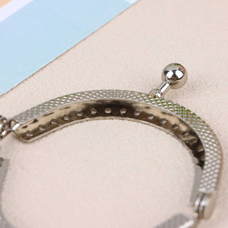 1Pc 5CM Metal Coin Purse Frame For Bag With Key Ring Clutch Hardware ...