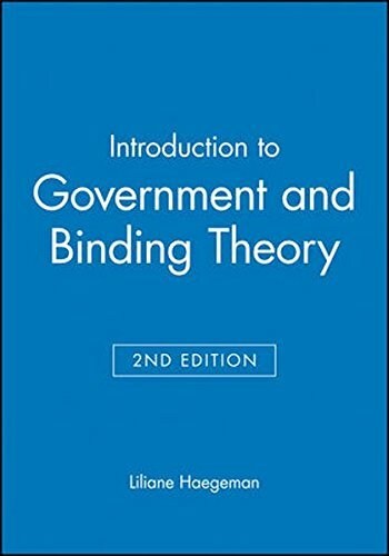 Introduction to Government and Binding Theory By Liliane Haegema 9780631190677| eBay