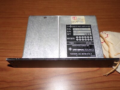 Universal Avionics 1617-12 CVR Remote Mic Amp | eBay