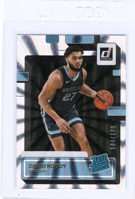DAVID RODDY 2022-23 Panini Donruss SILVER LASER RATED ROOKIE HOLO SP ...
