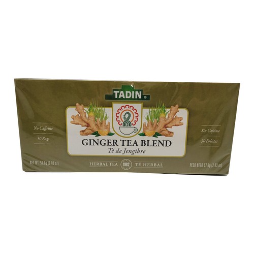 Tadin Ginger Herbal Tea. Supports a Healthy Digestion. Natural. 50 Bags ...