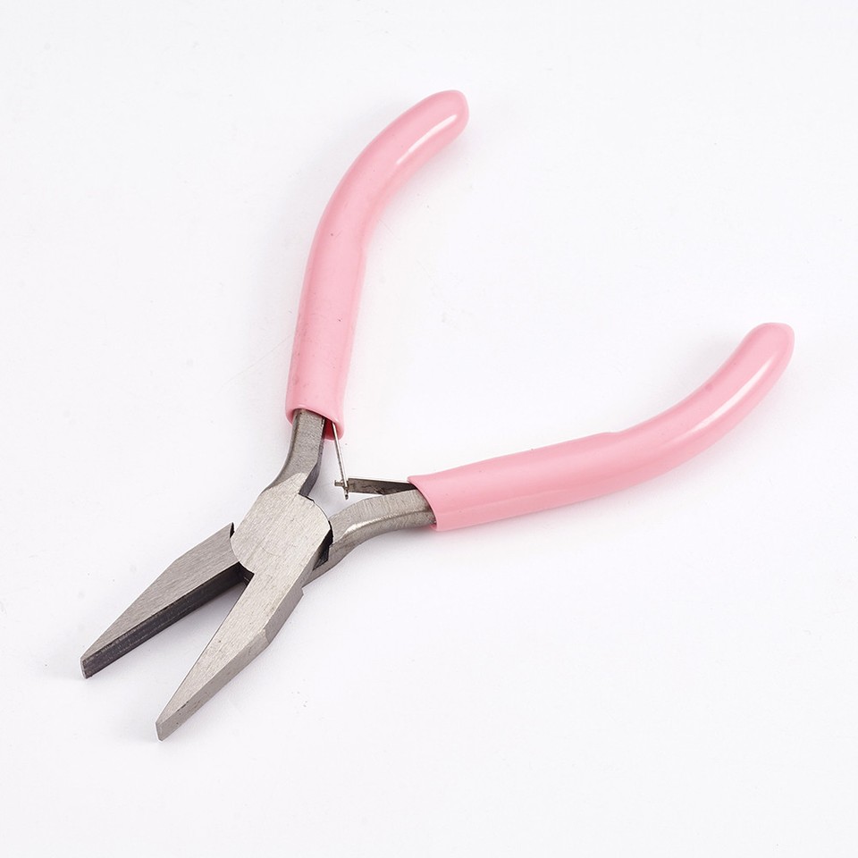 Multi-Purpose Carbon Steel Jewelry Pliers Pink Handle Strong Beading ...