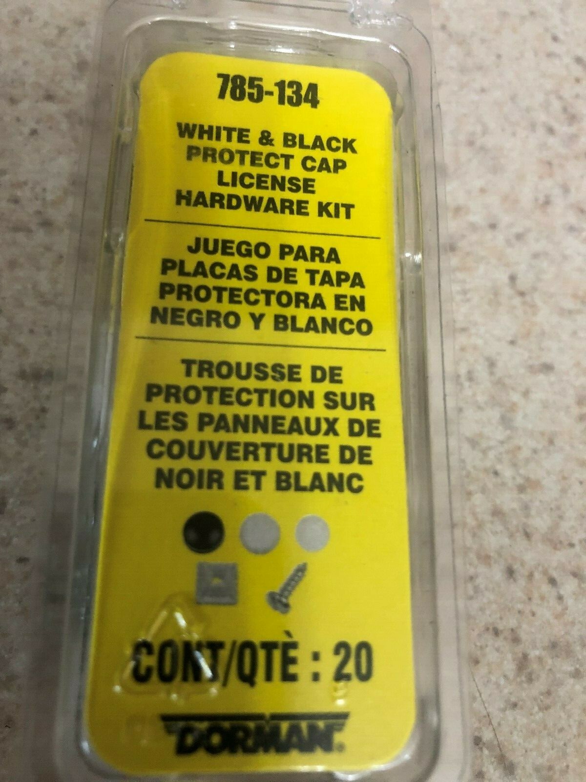 Dorman 785-134 white & black protect cap kit per package . for sale ...