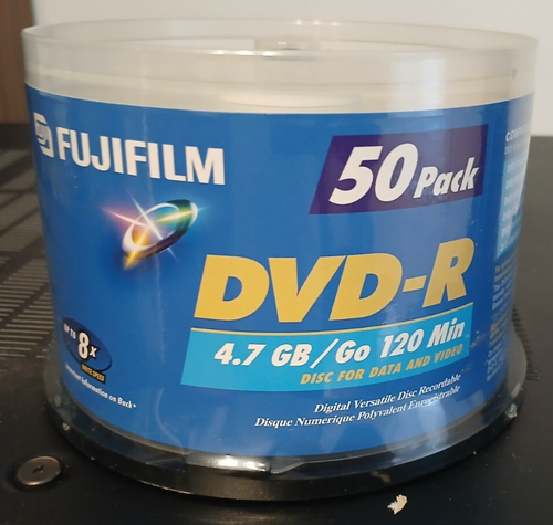 Fujifilm 50 Pack DVD-R Blank Discs 4.7 GB / 120 Min Sealed Brand New | eBay