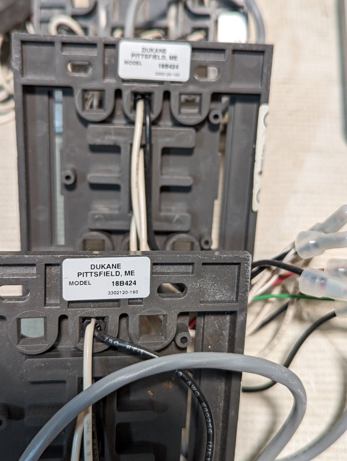 Lot of assorted Dukane nurse call station components: 4A2481B, 18B424 ...